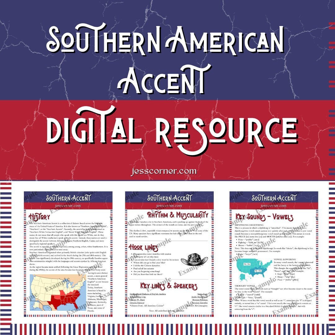 Southern American Accent Resource: Master Southern American Dialects ...