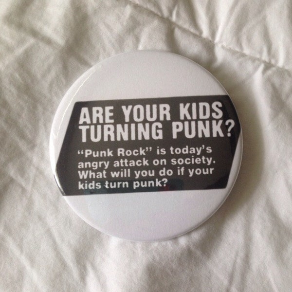Punk Button - Etsy
