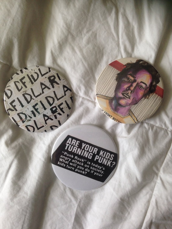 Punk Rock Pin Back Button Pack - Etsy