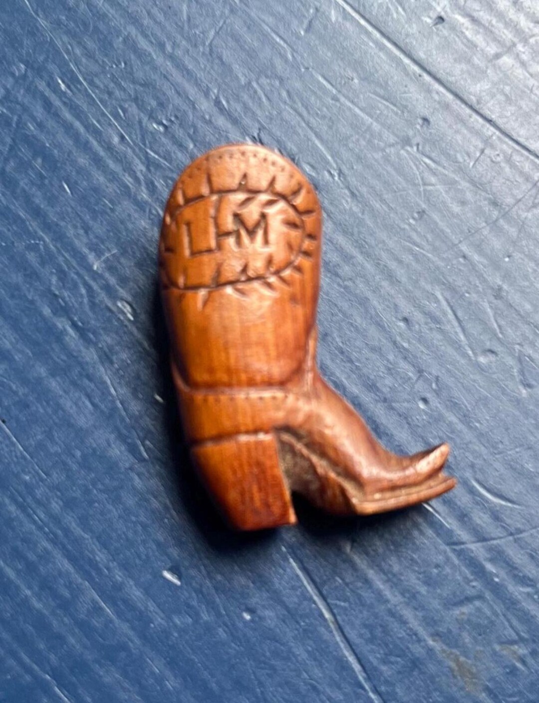 Wood Charm, Miniature Boot, Cowboy Boot Charm, Handmade Wood Boot Charm ...