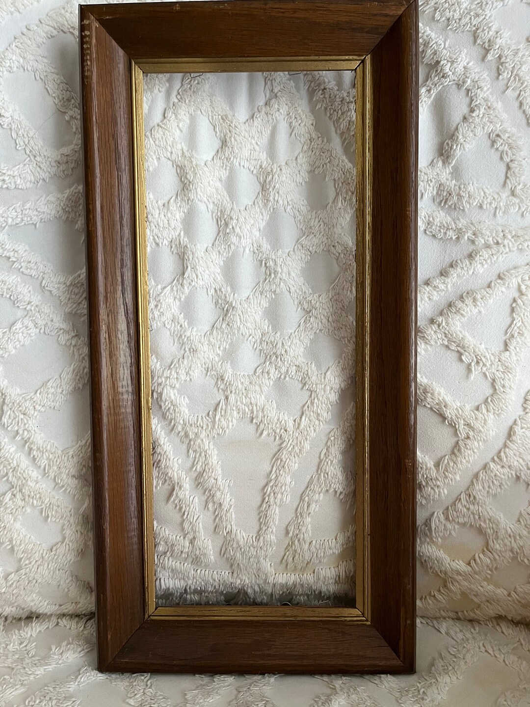 Vintage Wood Frame, Rectangle Frame, Wood Open Frame - Etsy