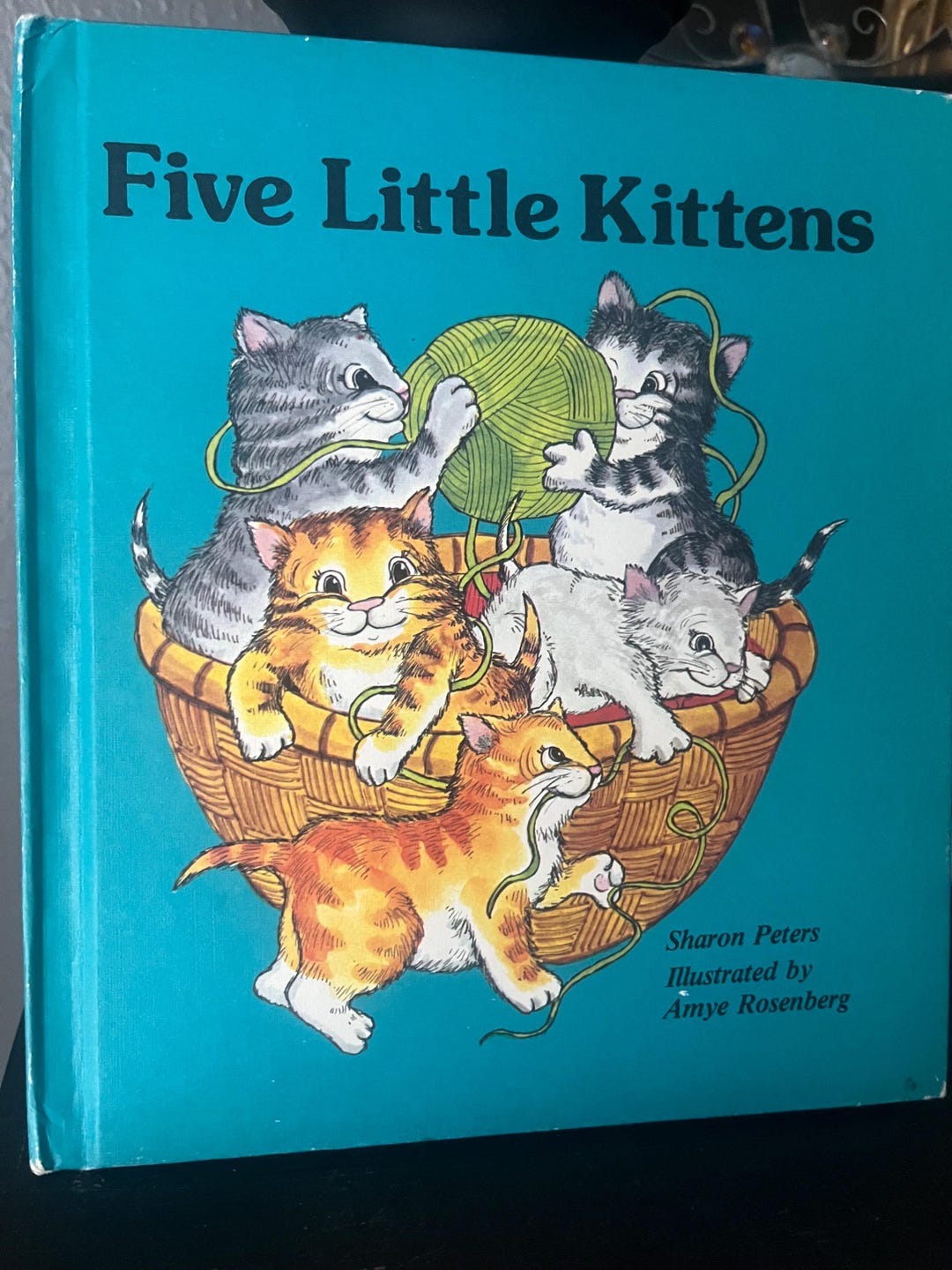 Vintage Children's Book, Five Little Kittens, Kitten Book, Early Reader ...