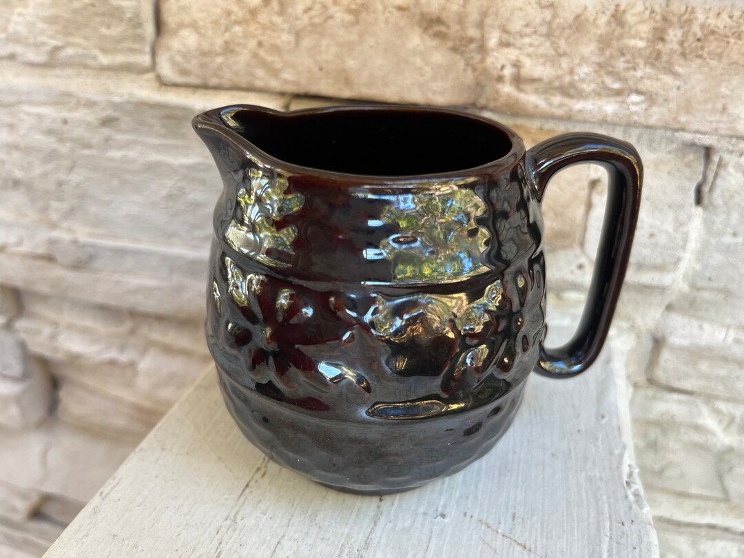 Vintage Creamer Brown Creamer Small Pitcher Vintage - Etsy