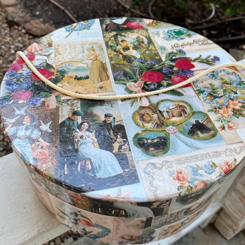 Victorian Hat Box - Etsy