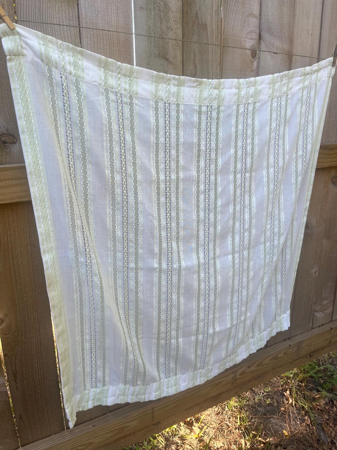 Vintage Curtains, Light Green Curtains, Vintage Curtain Panels, Vintage ...