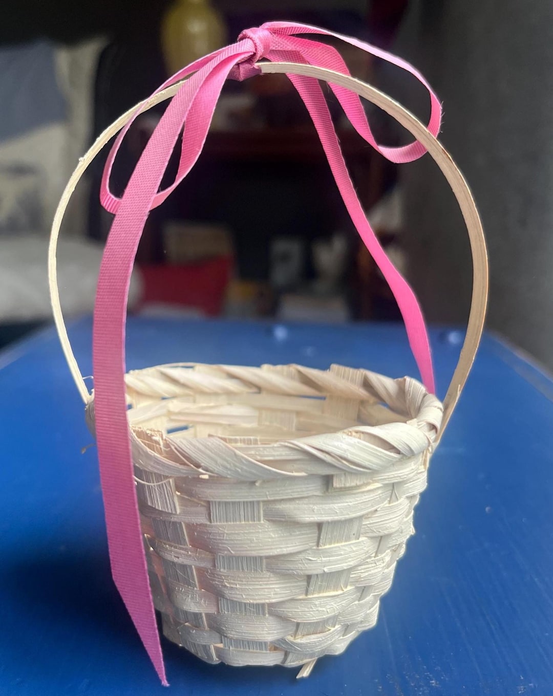 Miniature Basket, Vintage Small Basket, Tiny Wicker Basket - Etsy