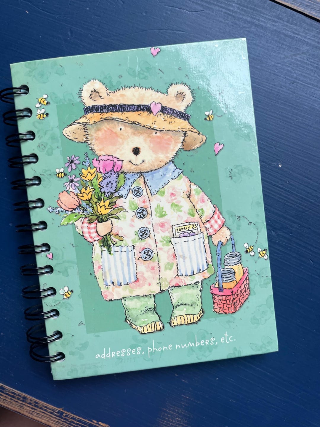 Vintage Address Book, Teddy Bear Address Book - Etsy