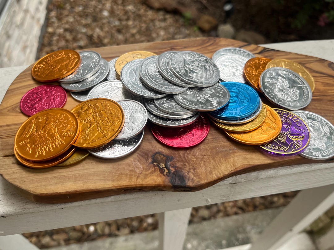 Doubloons, Vintage Mardi Gras, Vintage Souvenirs, New Orleans Doubloons ...