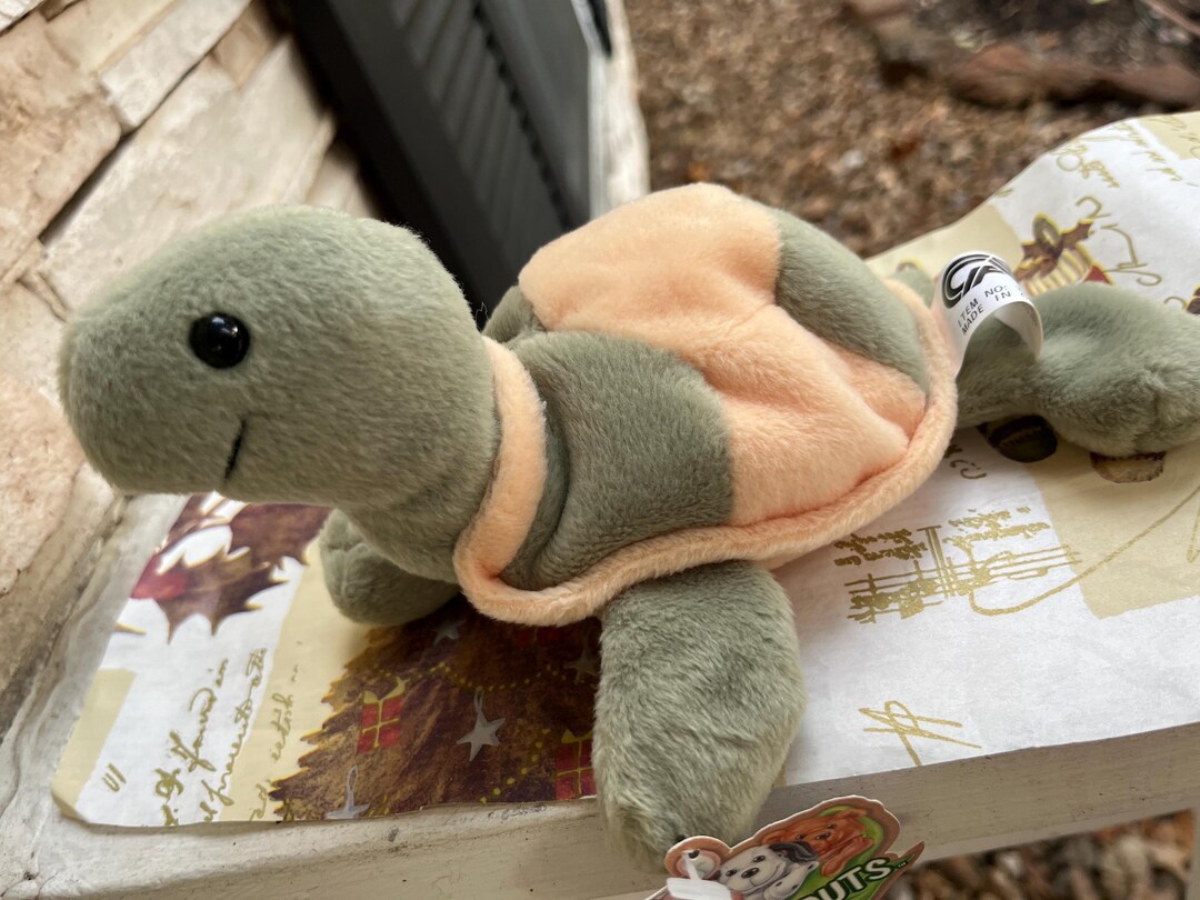 Turtle Plushie, Vintage Plushie, Turtle Decor, Tommy Turtle - Etsy