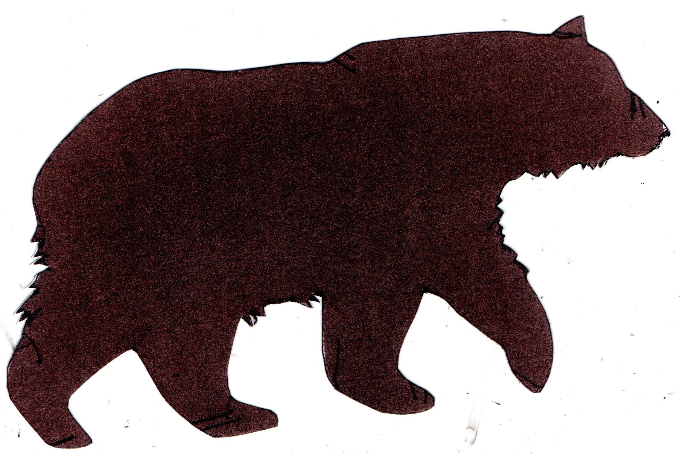 Custom Solid Copper One Bear Wall Sculpture. Outdoor or Indoor. Antique ...
