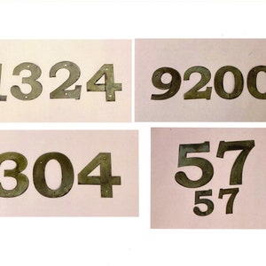 Handmade Patina Green Solid Copper Rustic House Numbers - Bookman Old ...