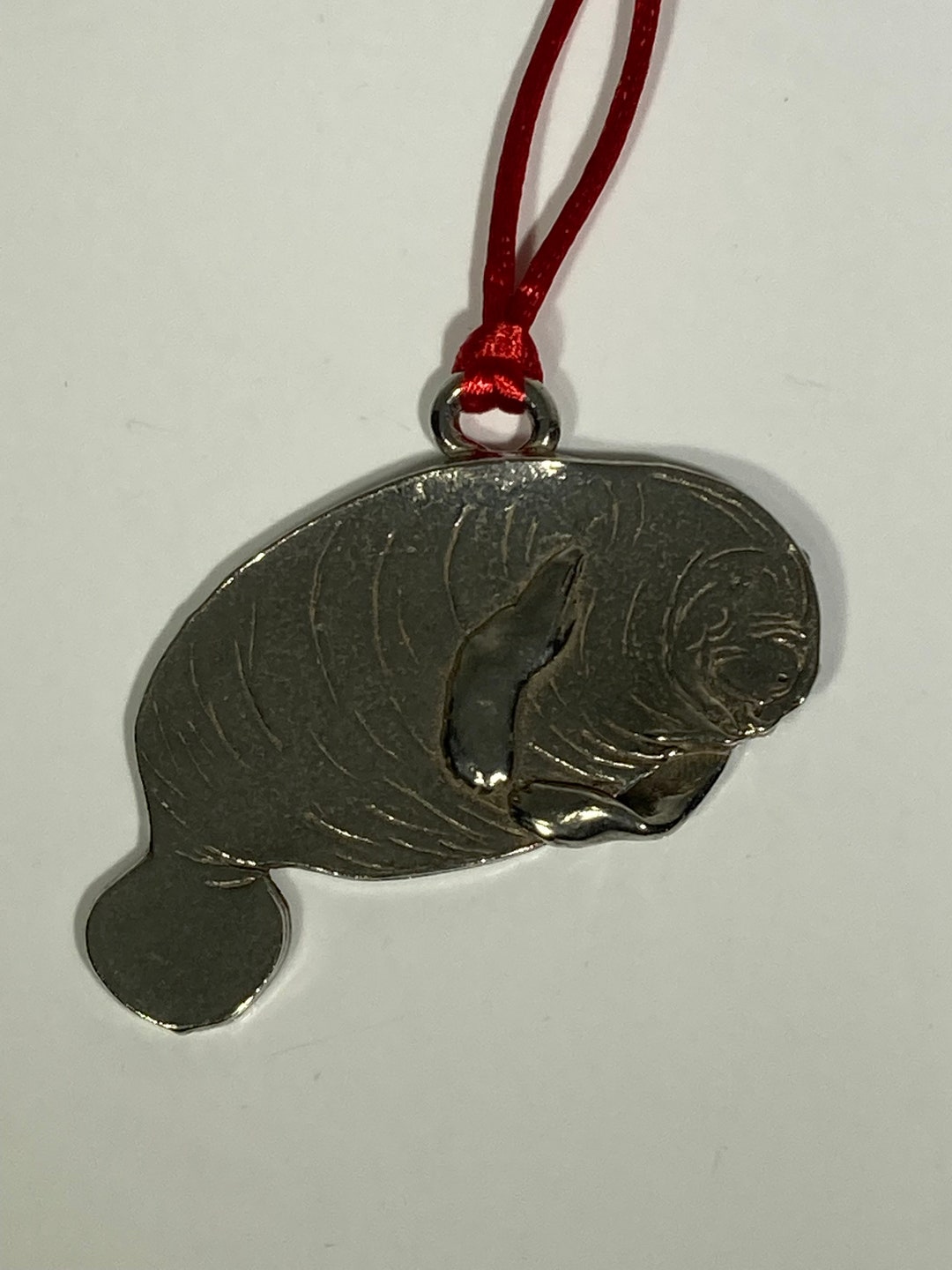 Manatee Pewter Ornament, Fine Pewter, Lead Free, Christmas Ornament ...