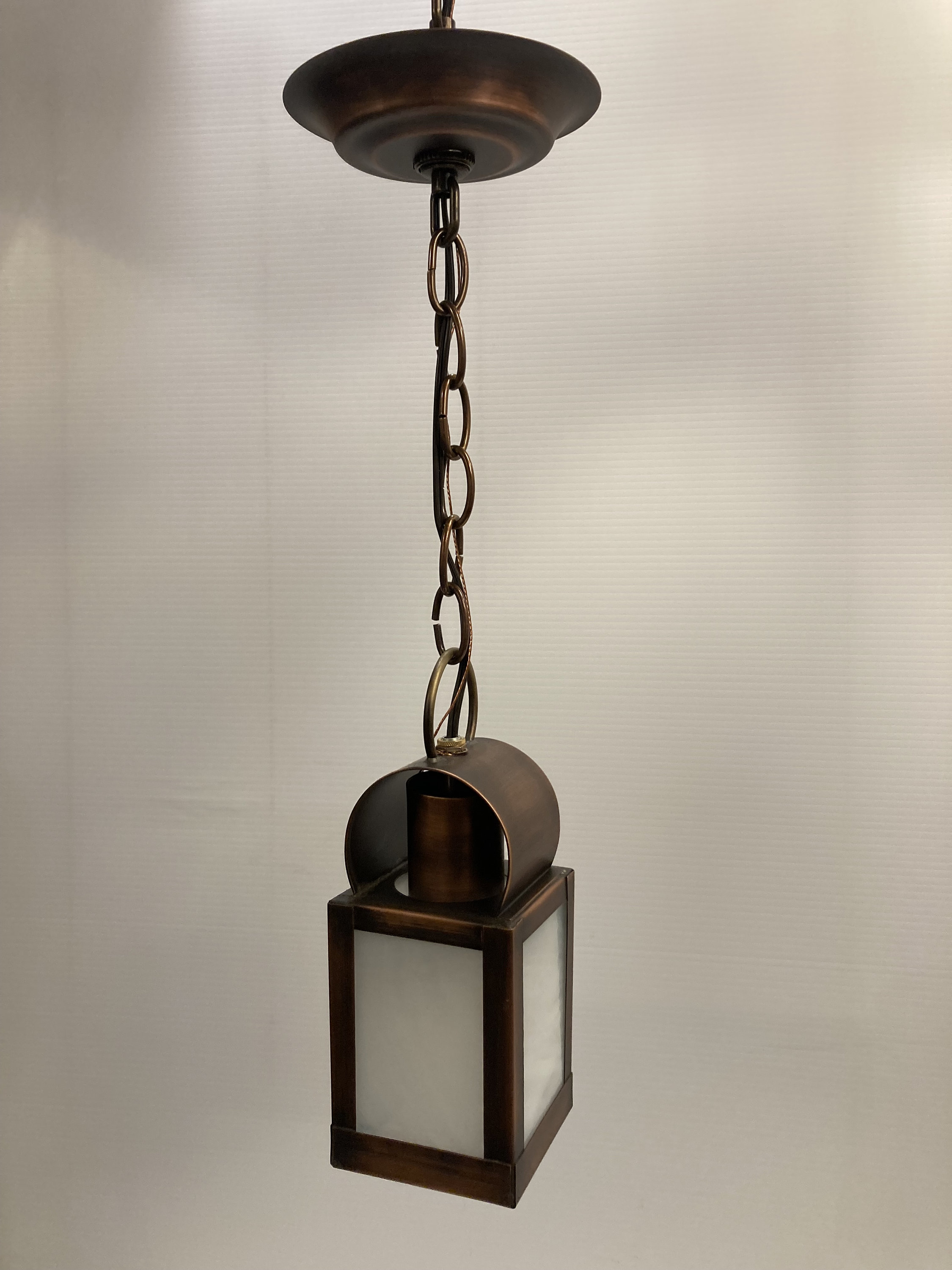 Nutmeg Pendant Solid Copper Hanging Lamp, Made in USA. Light Fixture ...