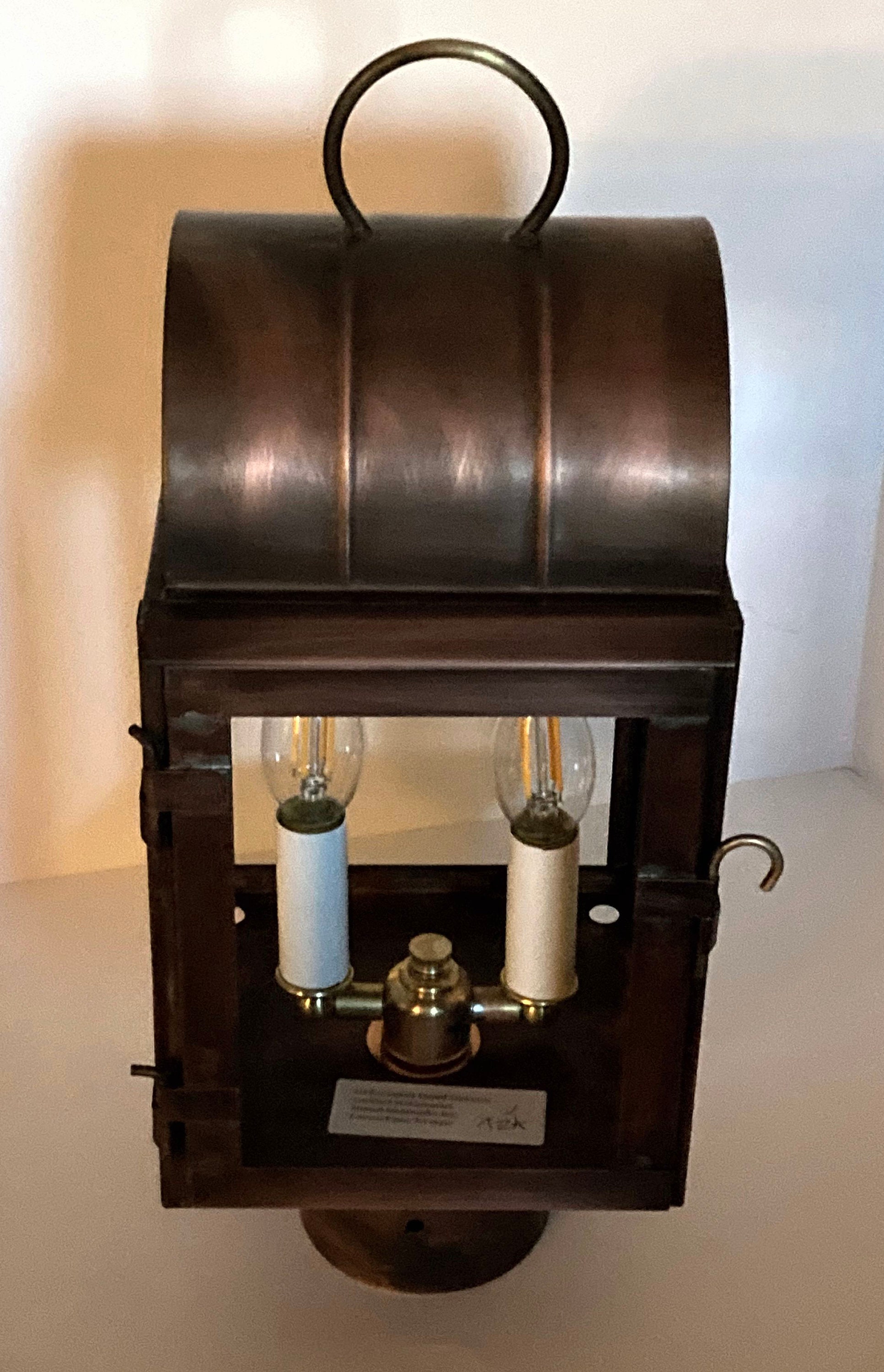 Concord Clear Glass Post Lantern, Solid Copper Post Lamp Made in the ...