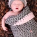 Baby Cocoon Crochet Pdf Pattern, Baby Cat Hat Crochet Pattern,baby ...