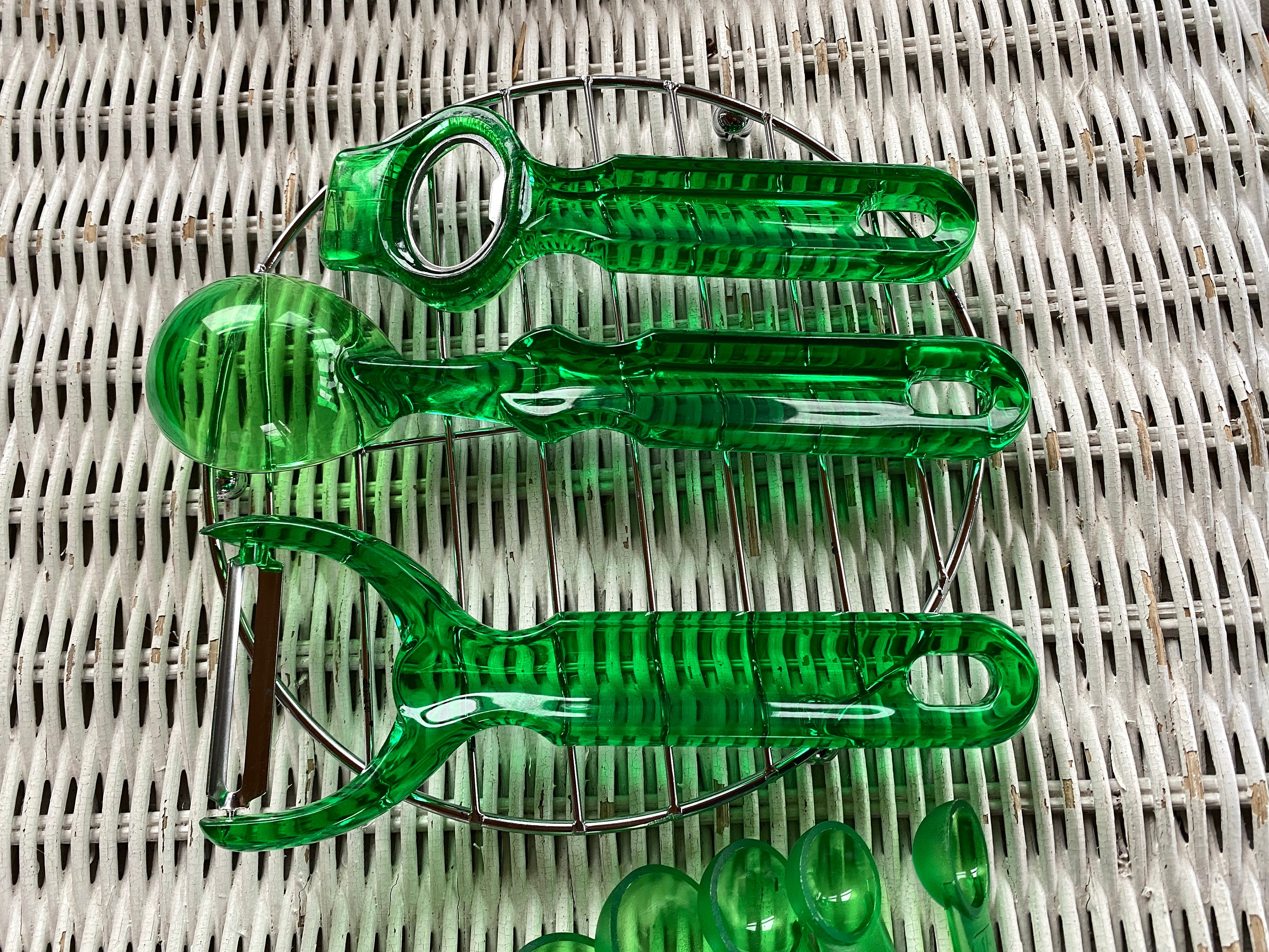 GREEN Kitchen Utensil Tool Set 6 Piece Set Strong Hard - Etsy