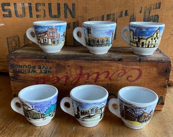 Italian Ceramic Espresso Cup Set - Etsy