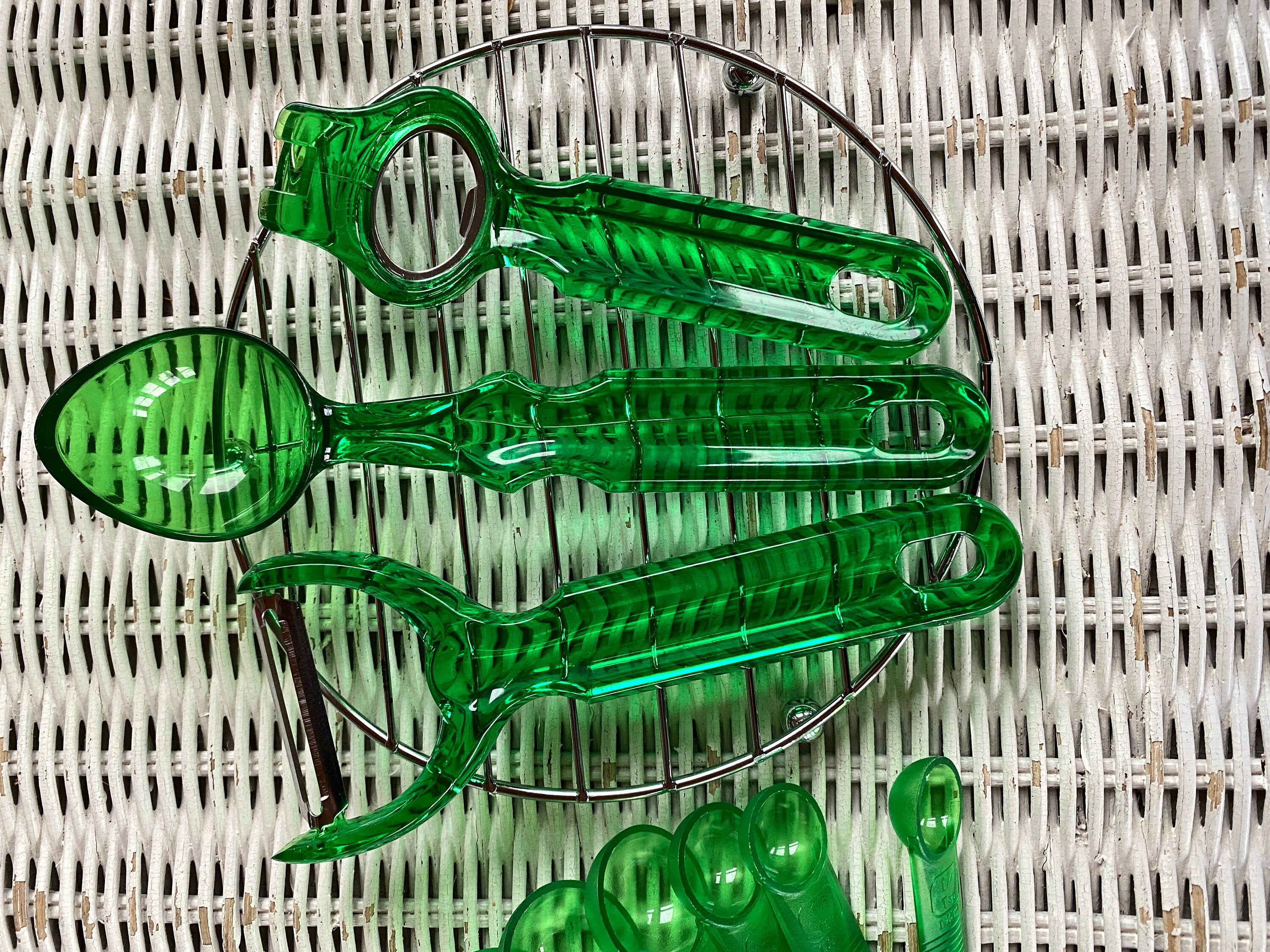 GREEN Kitchen Utensil Tool Set 6 Piece Set Strong Hard - Etsy