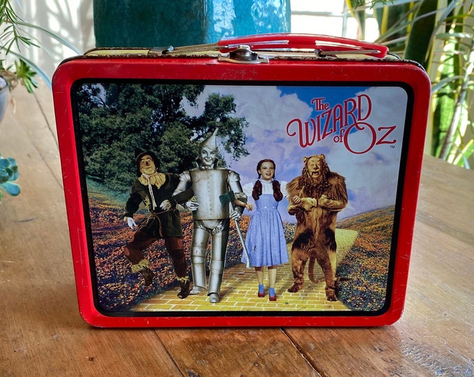 Vintage Wizard of Oz Metal Lunchbox - 1998 - Characters From Original ...