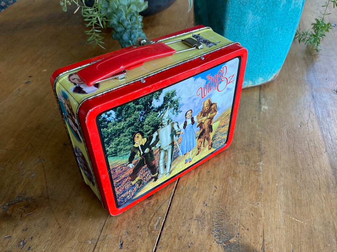 Vintage Wizard of Oz Metal Lunchbox 1998 Characters From | Etsy