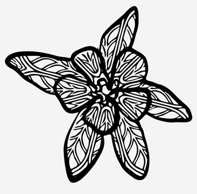 Digital Download of Colorado State Flower Graphic - Original ...