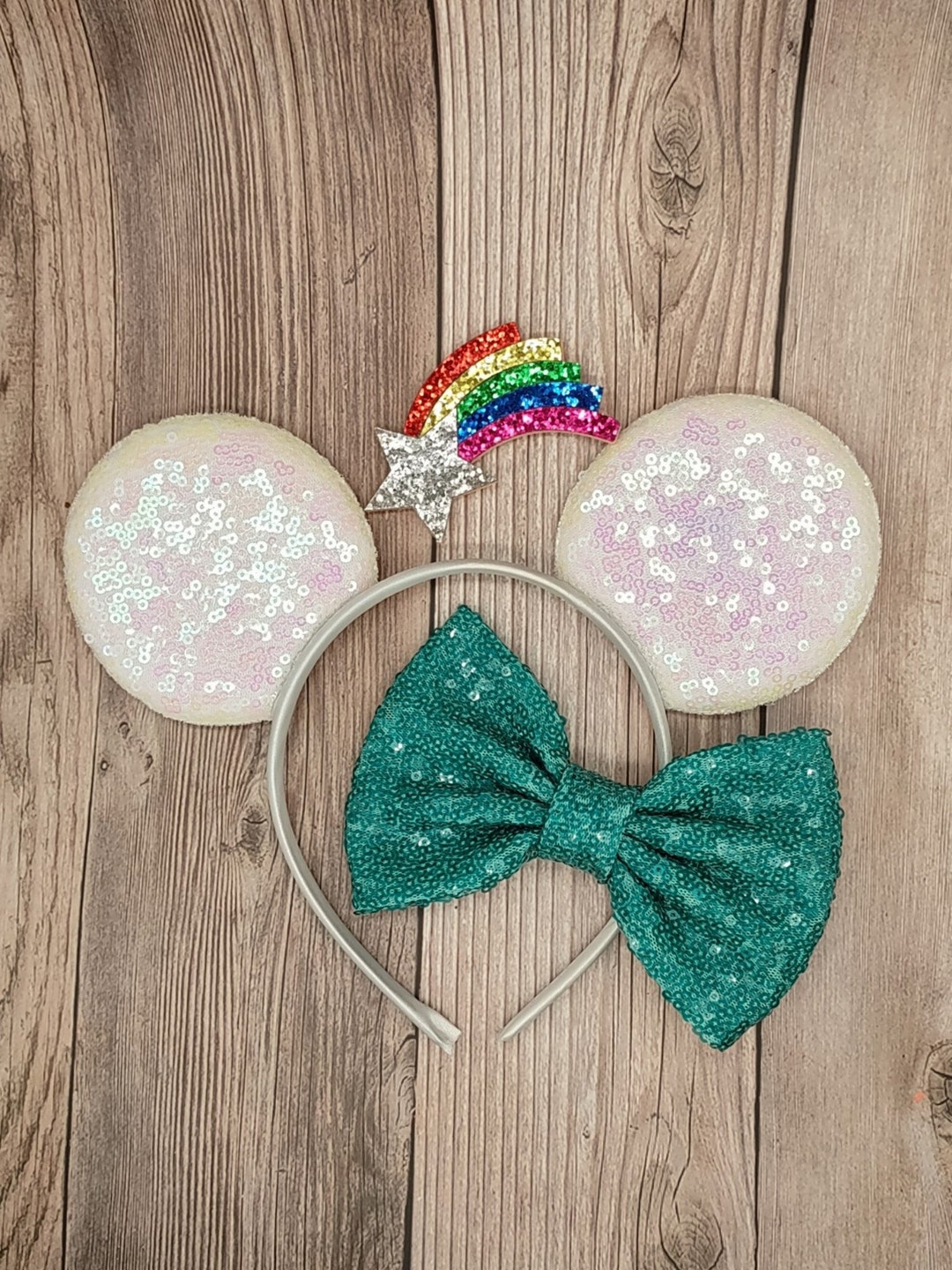 Glitter Shooting Star Rainbow DIY Mouse Ear Kit, Make Your Own Mouse ...