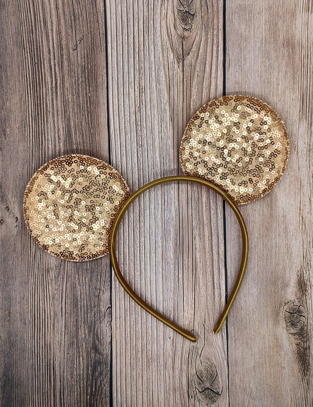 Rose Gold Sequin Mouse Ears, 3.5" Ears, Mouse Ears in Bulk - Etsy