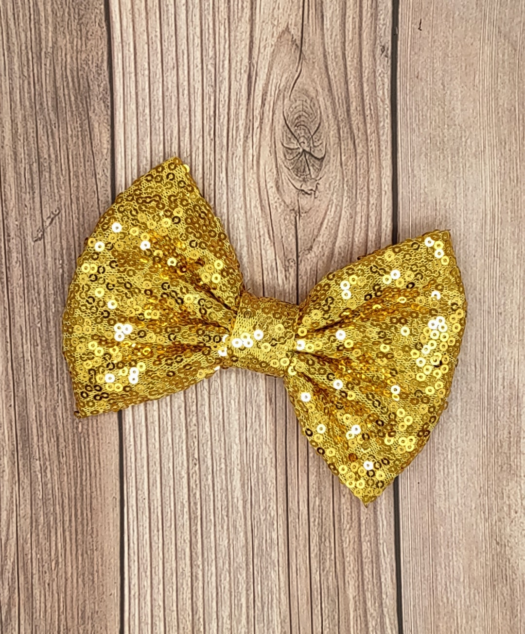 5" Gold Sequin Bows, Sequin Fabric Bows in Bulk/wholesale - Etsy