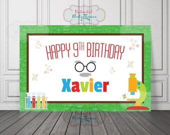 Periodic Table Banner Happy Birthday Banner 8.5 X 11 - Etsy