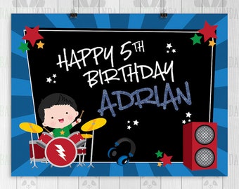 Rock Star Themed Cupcake Toppers - Etsy