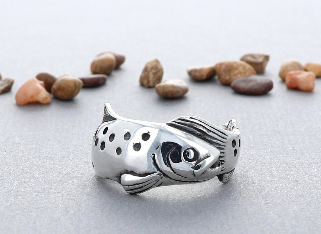 Trout Ring in Sterling Silver- Lady's - Etsy