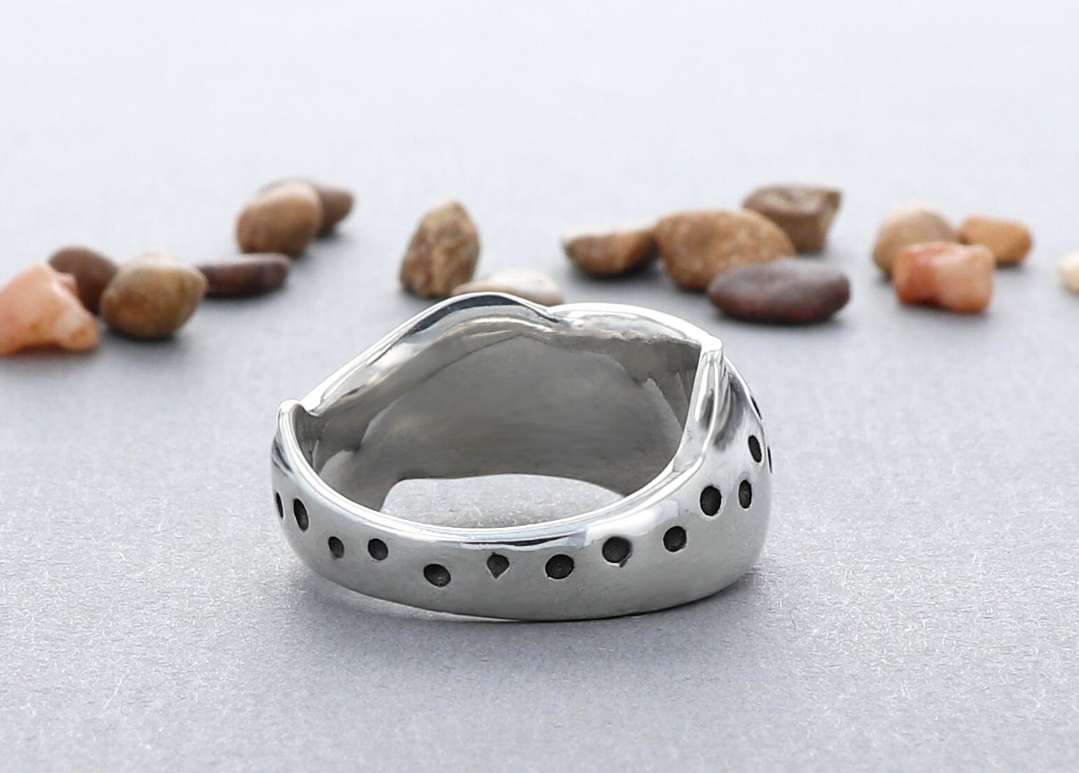 Ladies Trout Ring in Sterling Silver - Etsy