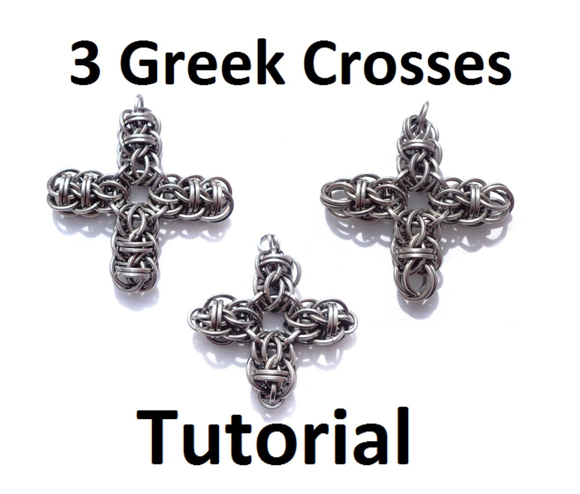 Tutorial for 3 Greek Crosses by Brilliant Twisted Skulls - Etsy