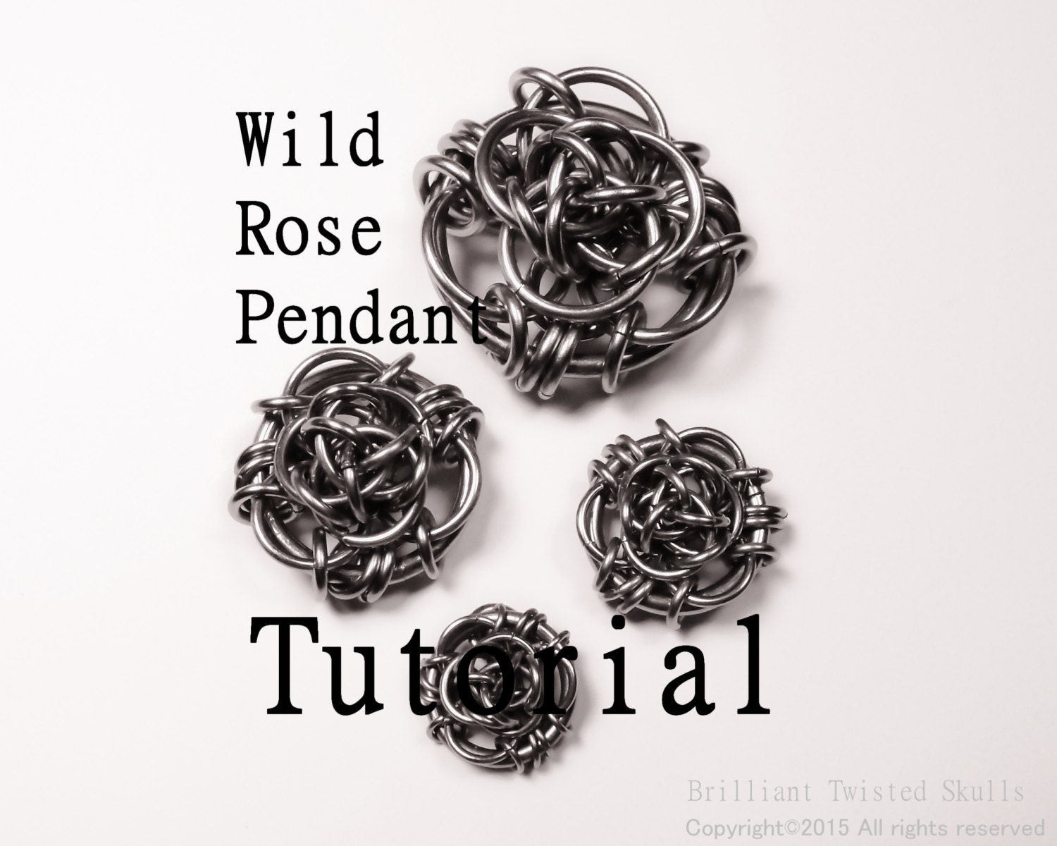 Tutorial for Wild Rose Pendant by Brilliant Twisted Skulls - Etsy