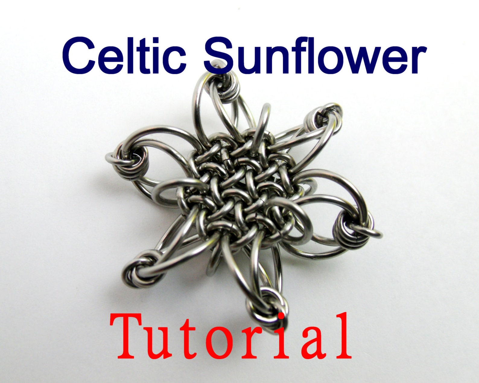 Tutorial for Celtic Sunflower Chain Maille Pendant by Brilliant Twisted ...