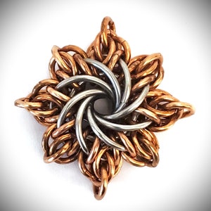 Tutorial for Scylla Stars Chain Maille Pendants by Brilliant Twisted ...