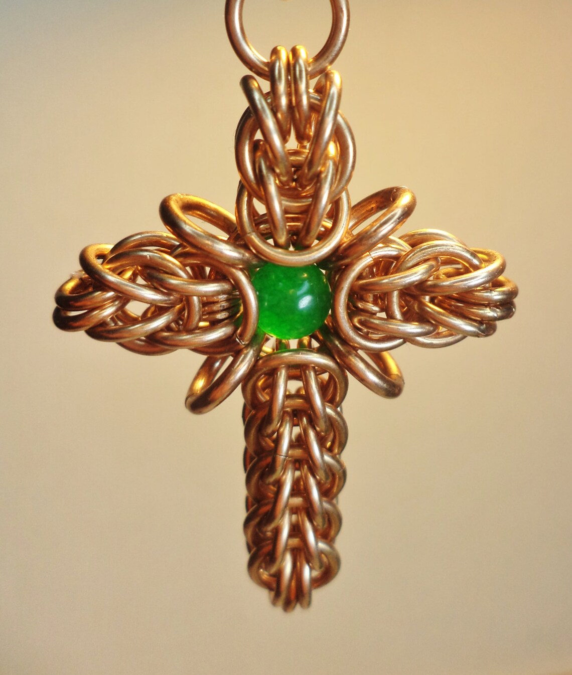 Tutorial for Rays of Sunshine Cross Pendant Chain Maille Cross - Etsy