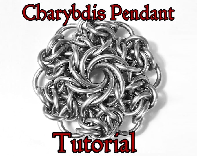 Tutorial for Charybdis Chain Maille Pendants by Brilliant Twisted Skulls - Etsy