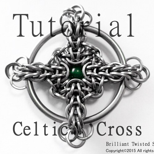 Tutorial for Celtic Cross Chain Maille Pendant in Both Square - Etsy