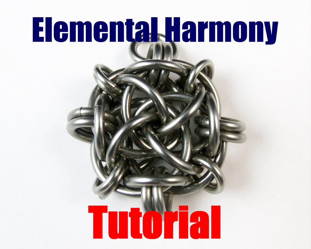 Tutorial for Elemental Harmony Chain Maille Pendant by Brilliant ...