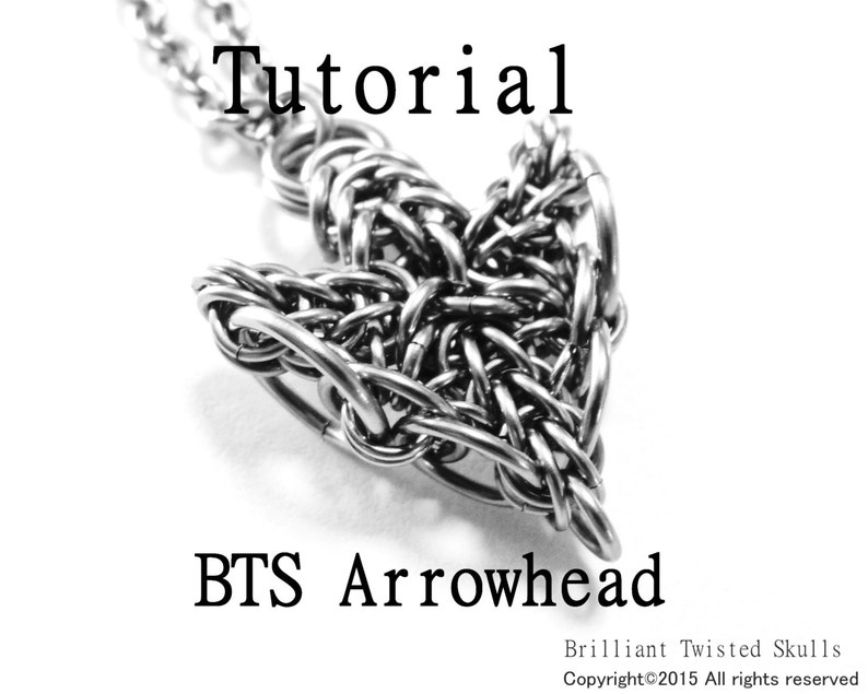 Tutorial for BTS Arrowhead Chain Maille Pendant by Brilliant Twisted ...