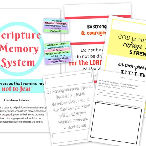 Bible Verse Cards Do Not Fear Scripture Cards Bible | Etsy