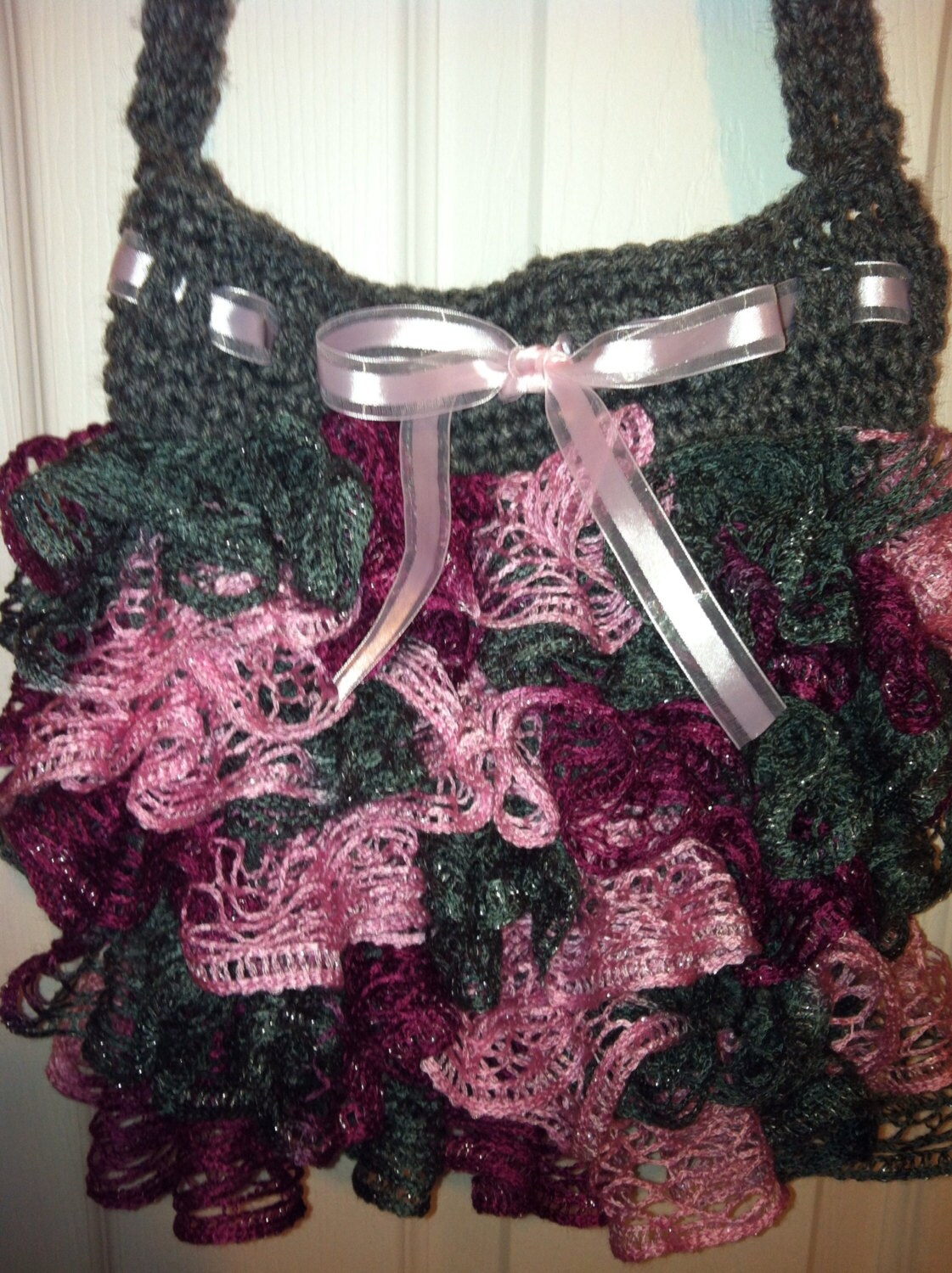 Ruffled Crochet Purses - Etsy