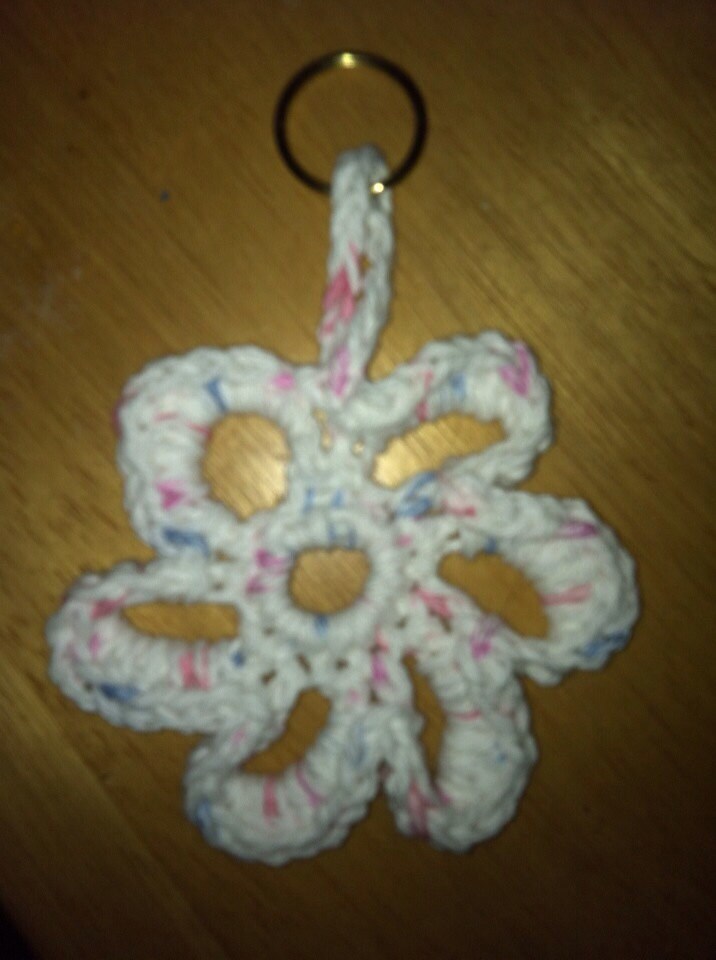 Crochet Flower Keychains - Etsy