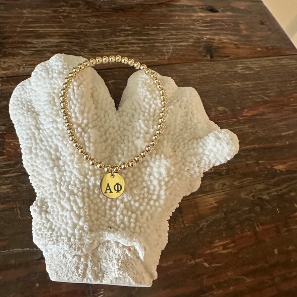 Gold Alpha Phi Charm - Etsy