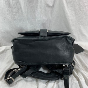 Vintage CANYON OUTBACK black leather backpack rucksack multi | Etsy