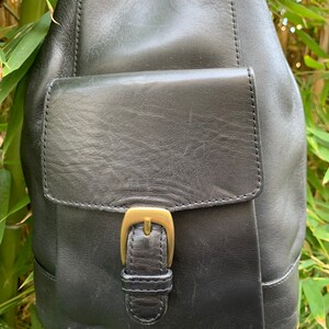 Genuine Vintage BALLY Black Leather Napsack Shoulder Bag 90s - Etsy