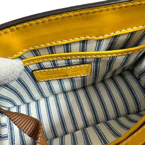 Genuine DOONEY & BOURKE Beacon Mustard Yellow Mini Leather Crossbody Bag - Etsy