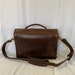 Vintage VILLAGE TANNERY by Sevestet Brown Thick Leather Briefcase ...