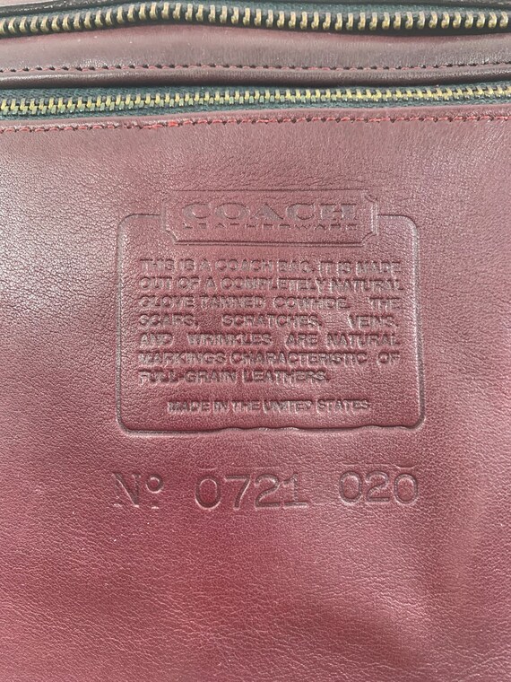 Genuine vintage COACH Leatherware NYC burgundy Madiso… - Gem